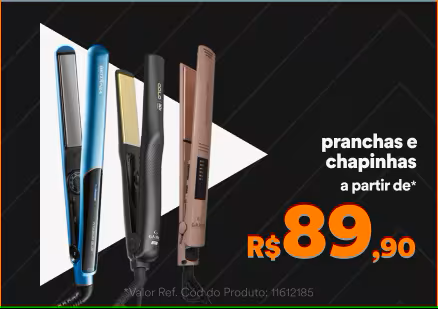 Pranchas e Chapinhas a Partir de R$89,90 no Ponto Frio Cupom de desconto Ponto Frio Código ...